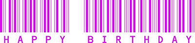 Birthday Barcode Cling Stamp - Scrapalicious Delight