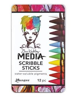 Dina Wakley Media │Scribble Sticks Set 1 - Scrapalicious Delight