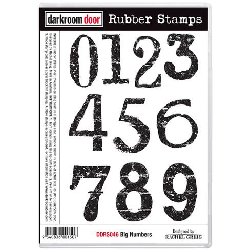 Rubber Stamp Set│ Big Numbers - Scrapalicious Delight
