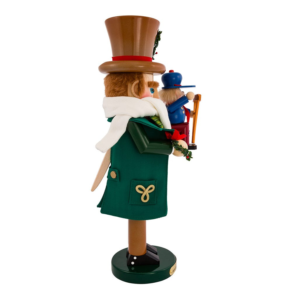 17“ Steinbach Bob Cratchit With Tiny Tim Nutcracker