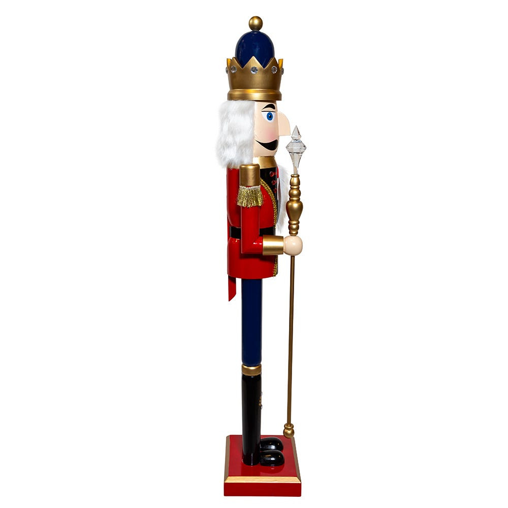 36“ Red & Blue King Nutcracker