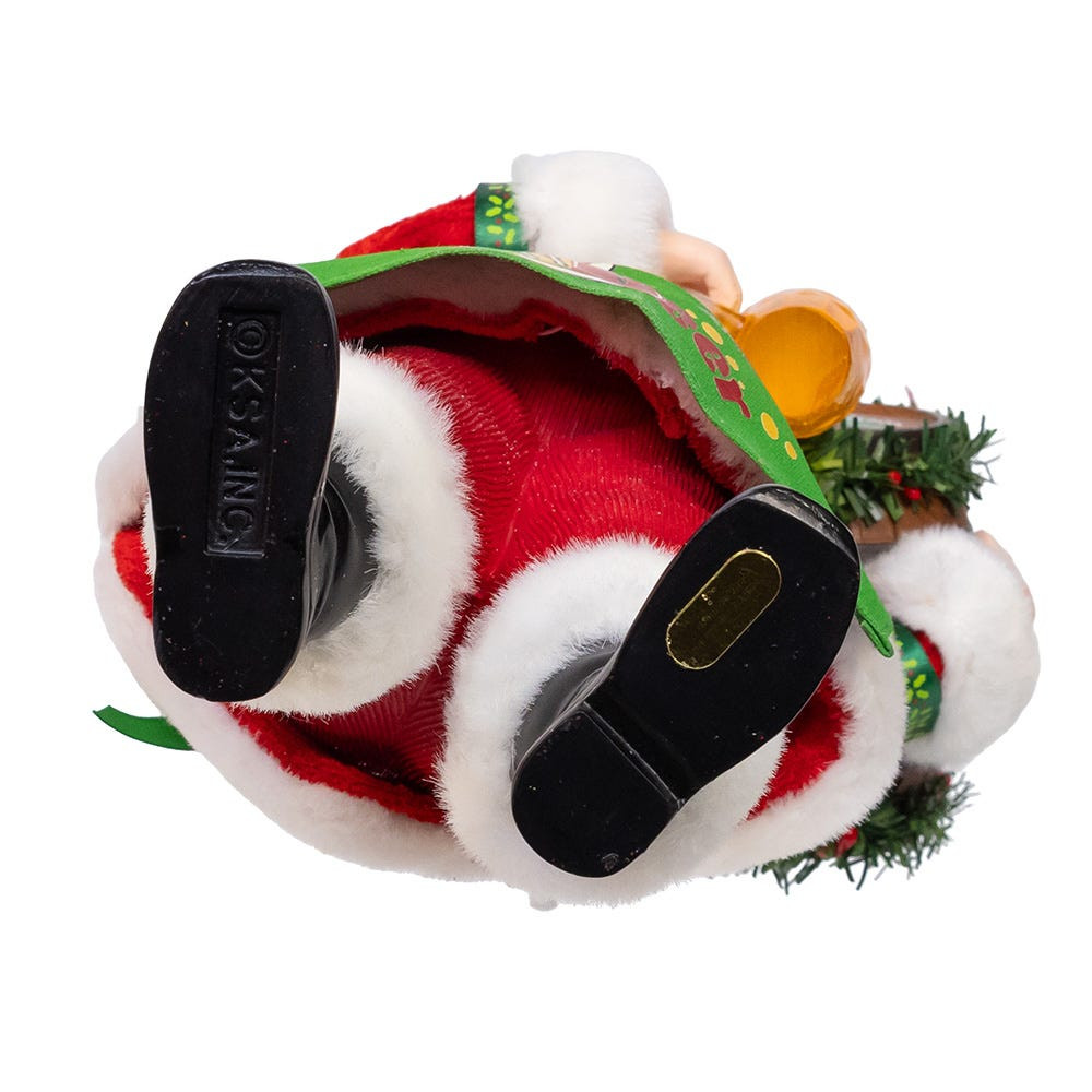 10.5“ Fabriché™ Beer Santa With Barrel