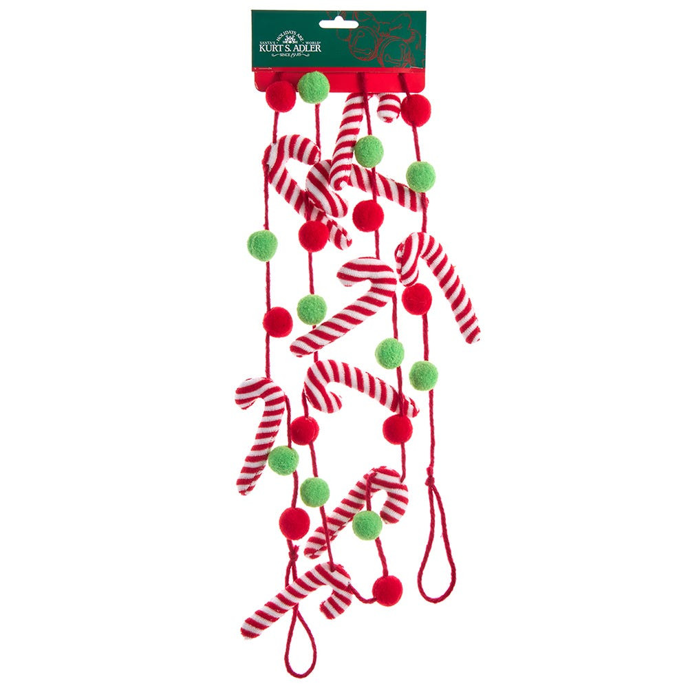 Candy Cane Garland - Kurt S. Adler Inc
