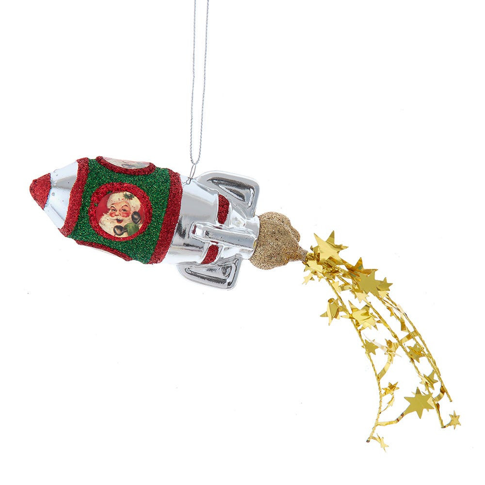 Santa Rocket Ornament