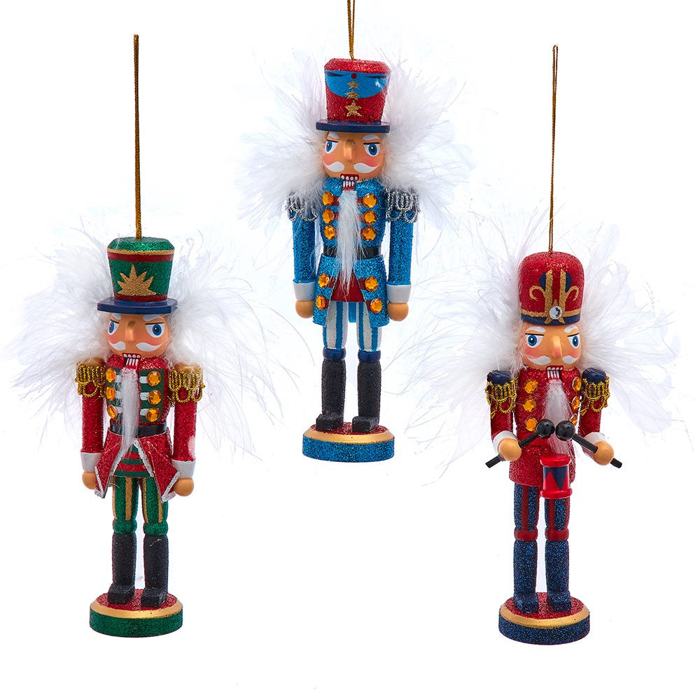 6" Hollywood Nutcrackers™ Colorful King & Soldier Nutcrackers 3, Assorted