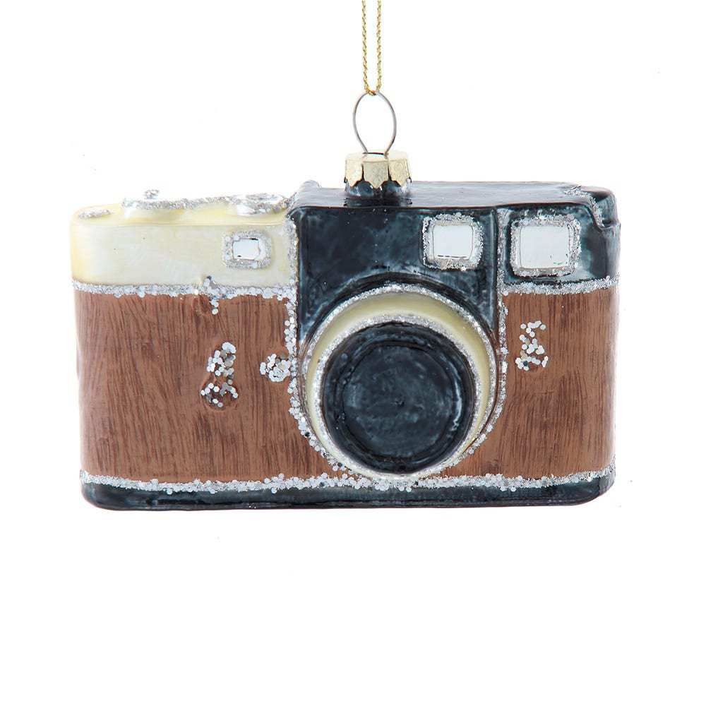 Glass Camera Ornament - Kurt S. Adler Inc