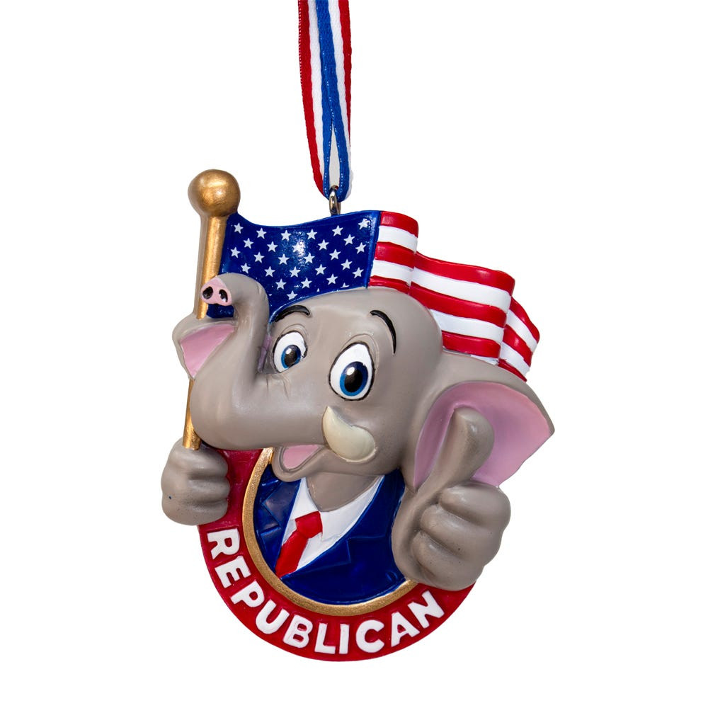 Republican Political Ornament - Kurt S. Adler Inc