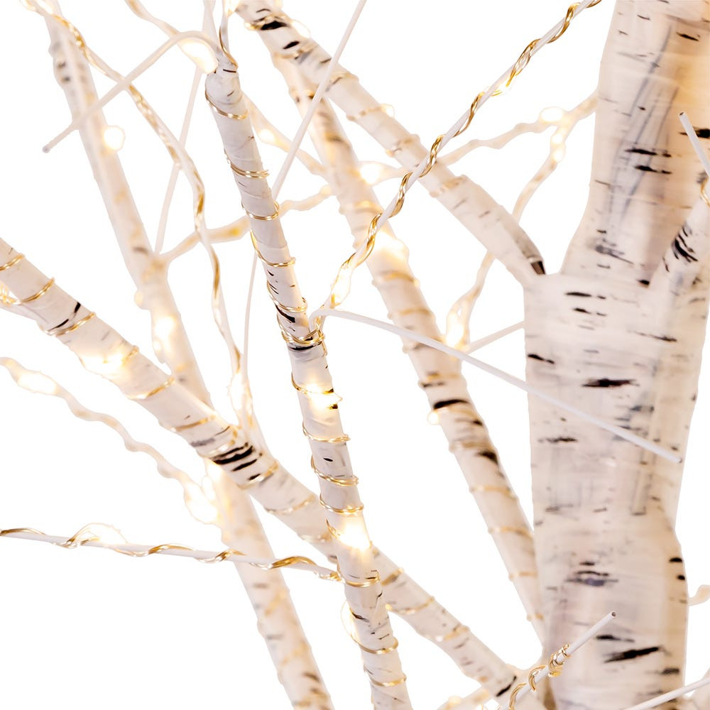 3' Pre-Lit Warm White Fairy Twinkle LED White Birch Twig Tree - Kurt S ...