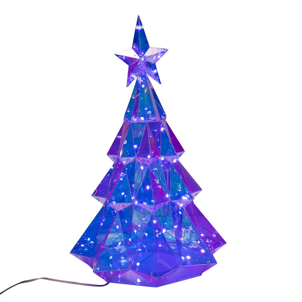 20" Lighted Magical Iridescence Holographic Christmas Tree + Remote