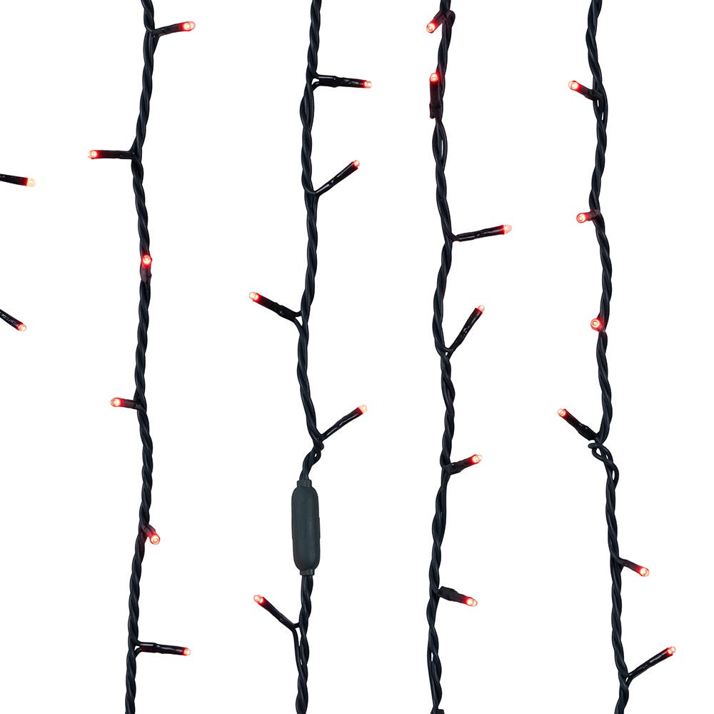 49.8' UL 300L Red LED Green Wire Jingle Bright™ Light Set