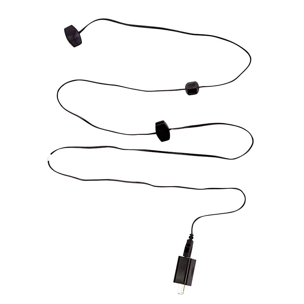 6' USB Power Extension Cord+™ With Black Wire and 6 Ports