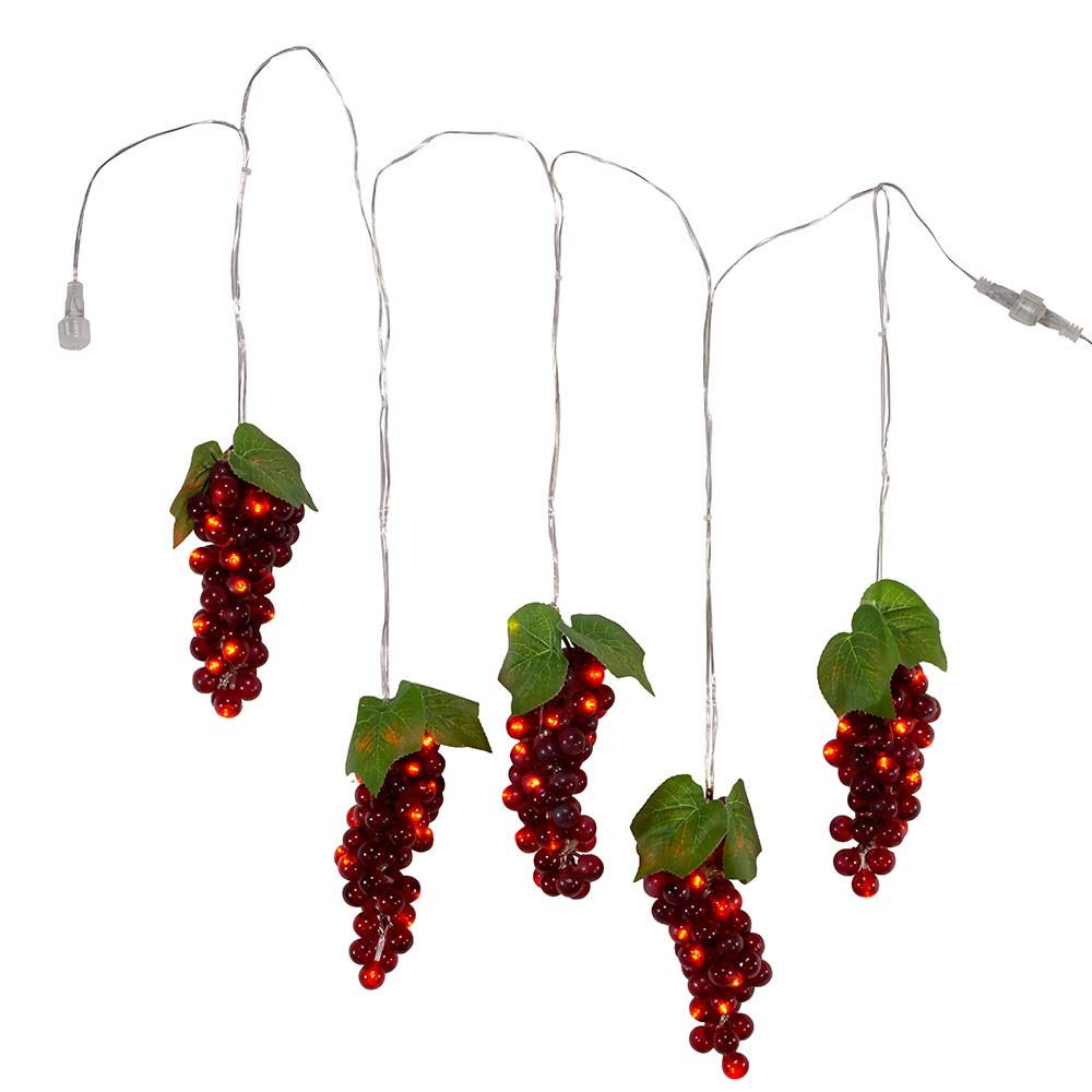 5.3' 100L Burgundy Grape Cluster LED Light Set