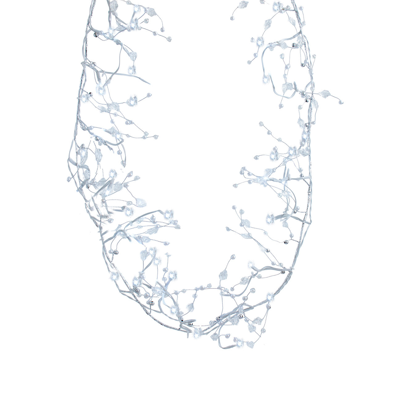 6' Battery Operated Pure White LED Vine Garland - Kurt S. Adler Inc