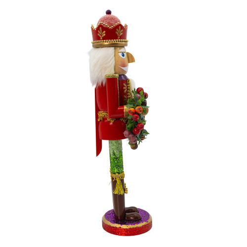 15“ Wooden Sugar Frost Nutcracker