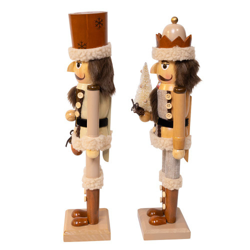 15" Woodland Nutcrackers, 2 Assorted - Kurt S. Adler Inc