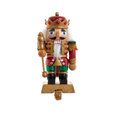 Red Nutcracker Stocking Holder - Kurt S. Adler Inc