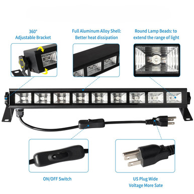 16.2“ UV LED Black Light - Kurt S. Adler Inc