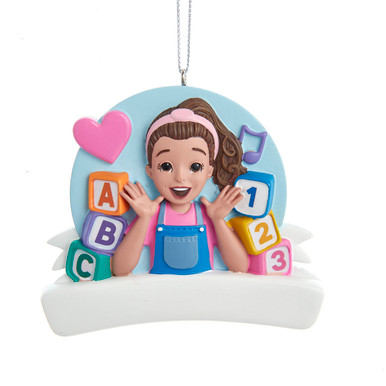 Ms. Rachel ABC & 123 Ornament For Personalization