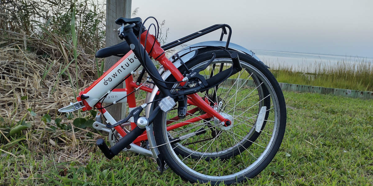 Downtube Folding Bikes with suspension & carbon belt drives