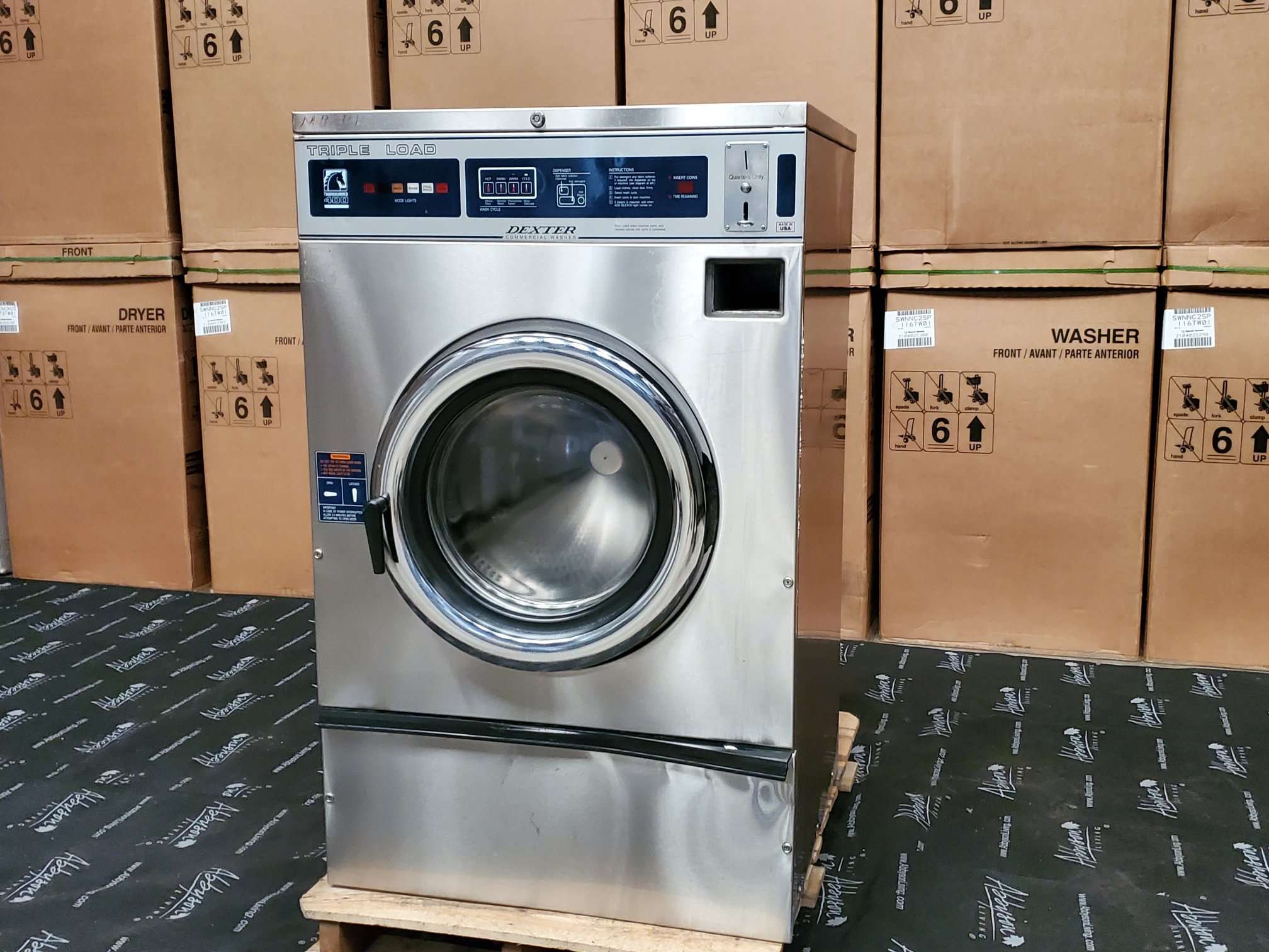 DEXTER T400 COMMERCIAL FRONT LOAD WASHER MODEL: WCN25AASS Serial No ...