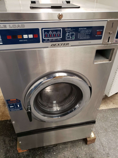 DEXTER T-300 COMMERCIAL FRONT LOAD WASHING MACHINE, 18 LBS CAPACITY ...