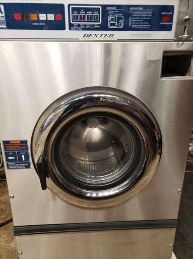 DEXTER T-300 COMMERCIAL FRONT LOAD WASHING MACHINE, 18 L0BS CAPACITY ...