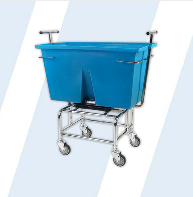 MOBILE LAUNDRY SCALE W/POLY TUB, 250 LB. CAPACITY - 123 Laundry Solutions