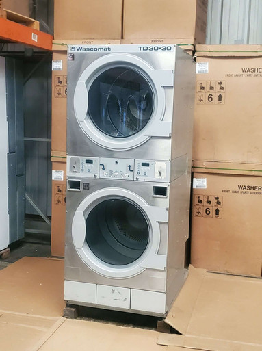 Wascomat TD3030 Stack Dryer Coin Op Natural Gas 120V 23300/0002879 120V ...