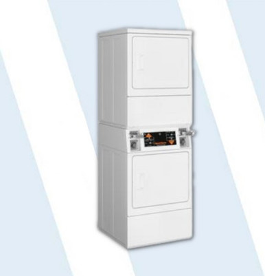 Rental Speed Queen Commercial Gas Stacked Dryer, Quantum Gold Pro ...