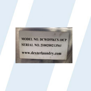 Dexter Coin Op Single Dryer MODEL: DCWD55KCS-10CP S/N: 2100200213561 ...