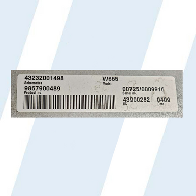 WASCOMAT W655 55LB FRONT LOAD WASHING MACHINE S/N: 00725/0009916 [REF ...