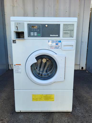 HUEBSCH COIN OPERATED FRONT LOAD WASHER MODEL HWFY61WN1102 SERIAL NO ...