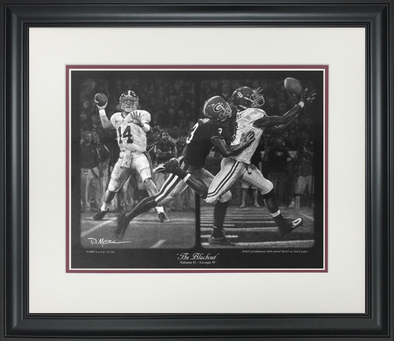 Alabama Football Art - Daniel A. Moore - Pencil Drawing Prints