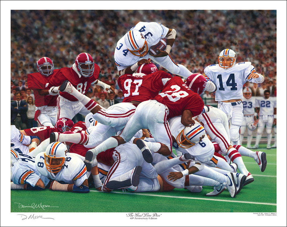 Auburn Football Art - Daniel A. Moore - Print Editions