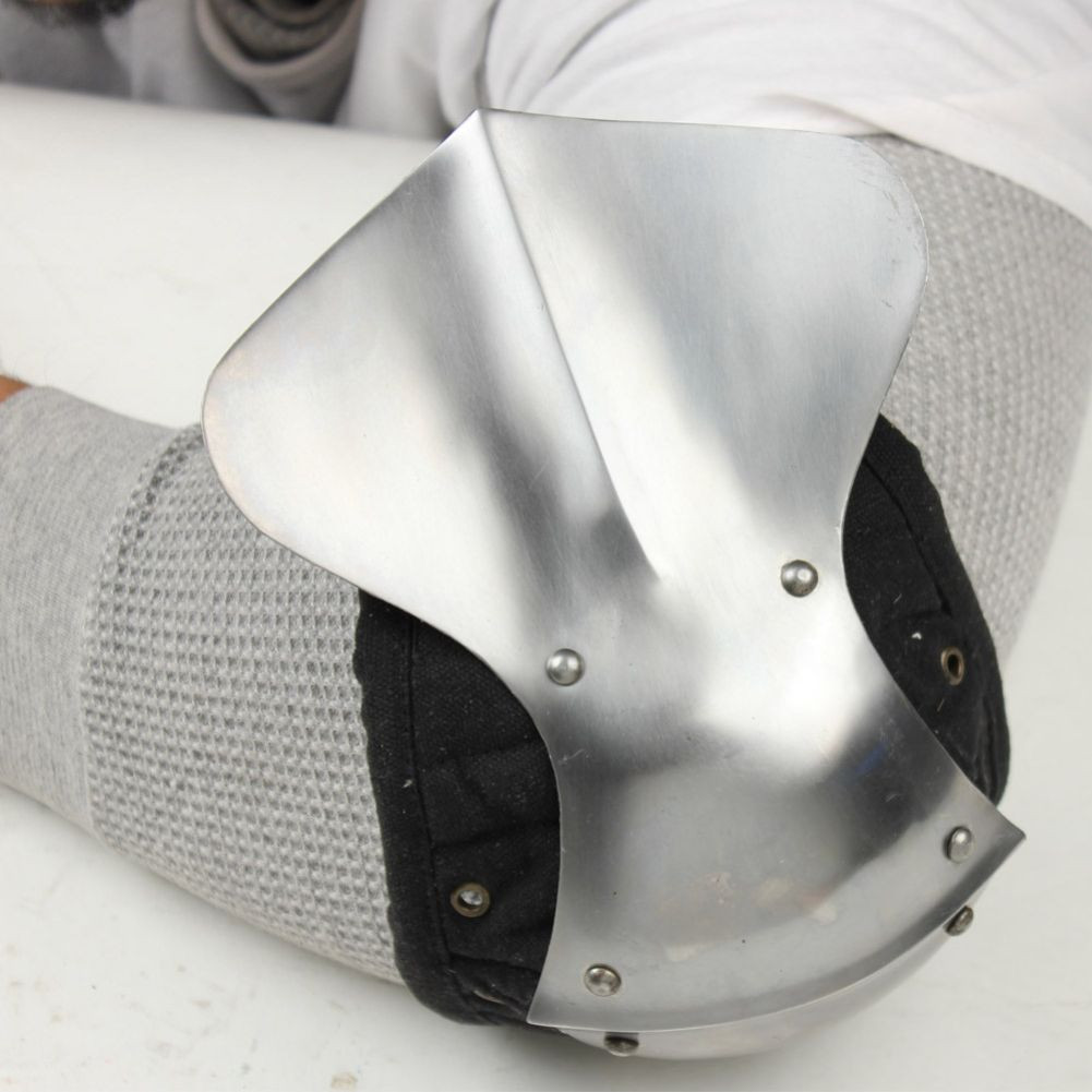 Medieval Polished Steel Elbow Armor
