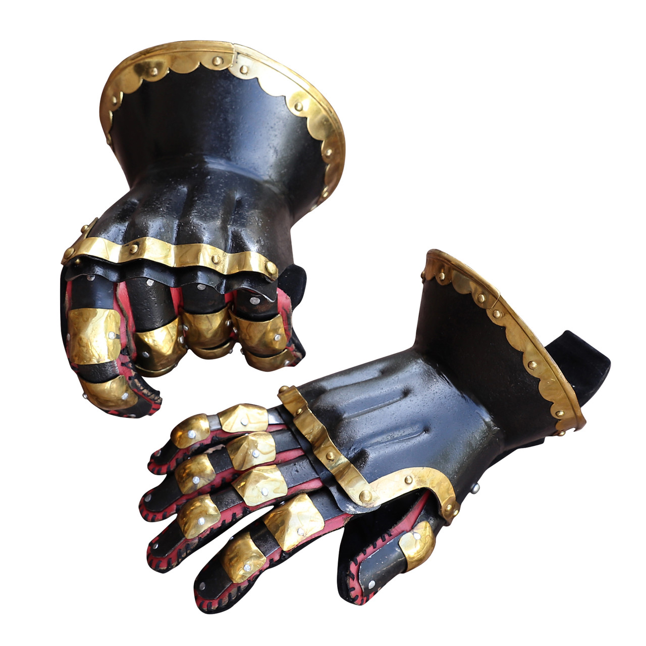 The Cursed Black Knight Functional Medieval Armor Gauntlets