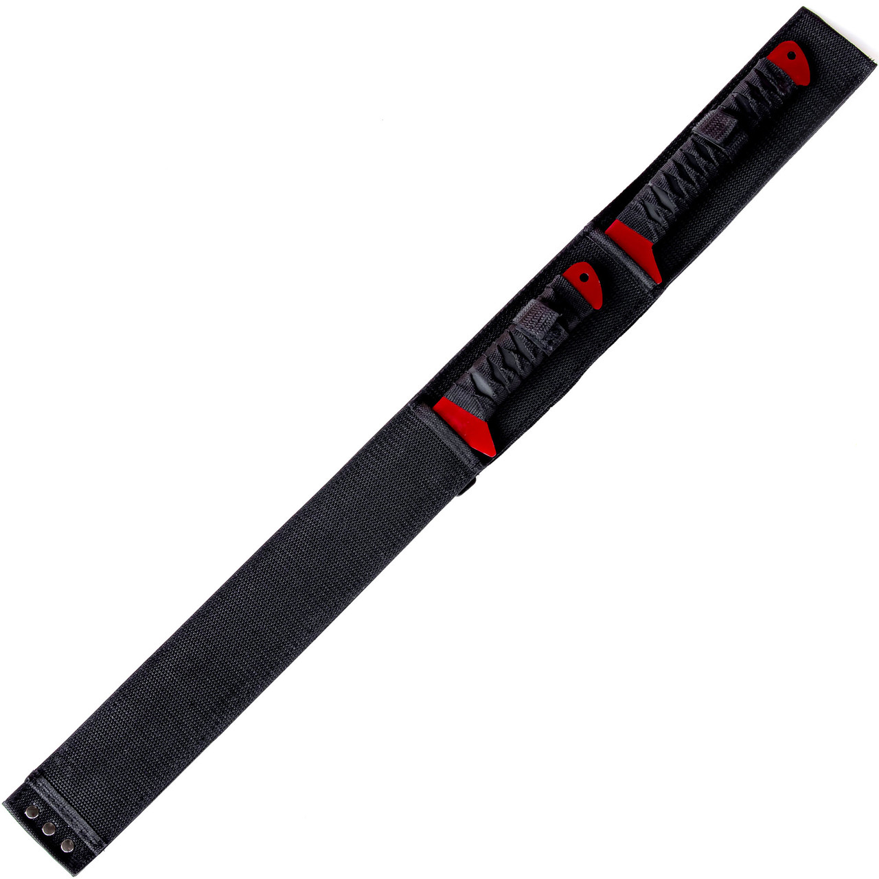 Blood Moon Full Tang Dual Ninjato Short Sword Set – Titanium Coated Red ...