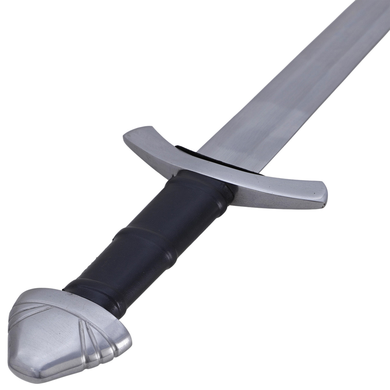 Hand Forged Medieval Double Edge Longsword with Steel Fittings