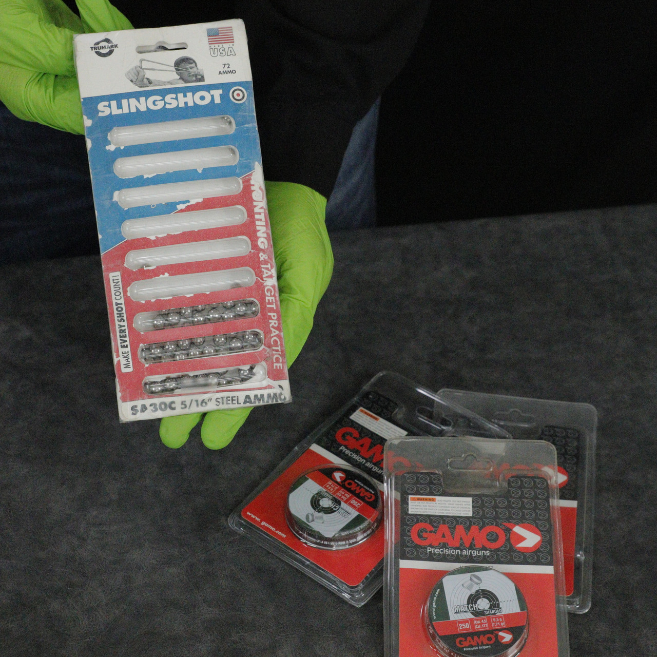 Slingshot Steel BBs with Precision Match Diablo Pellets Bundle