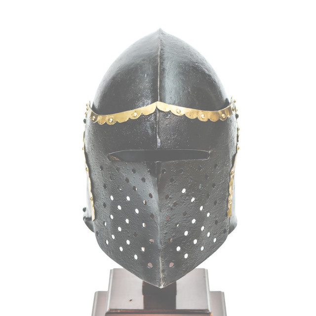 Armory Replicas ™ The Cursed Black Knight Functional Medieval Helmet Armor