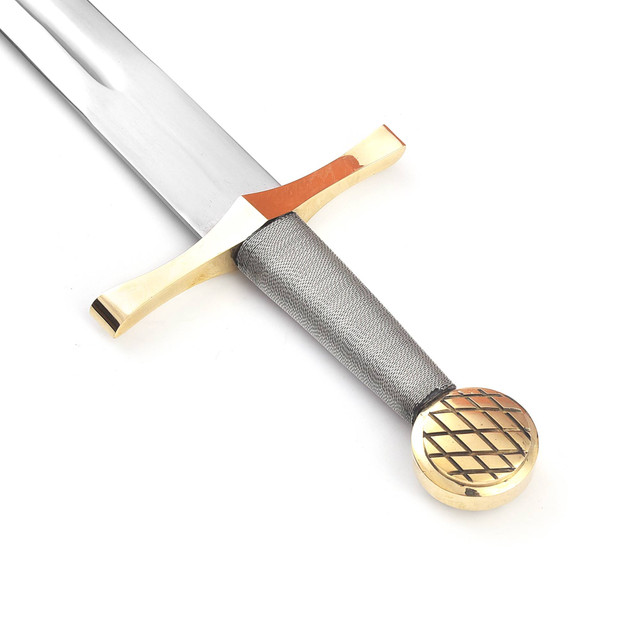 Excalibur Sword – Ornate Longsword with Leather Sheath