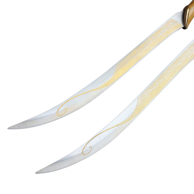 Twin Curved Fantasy Cosplay Swords
