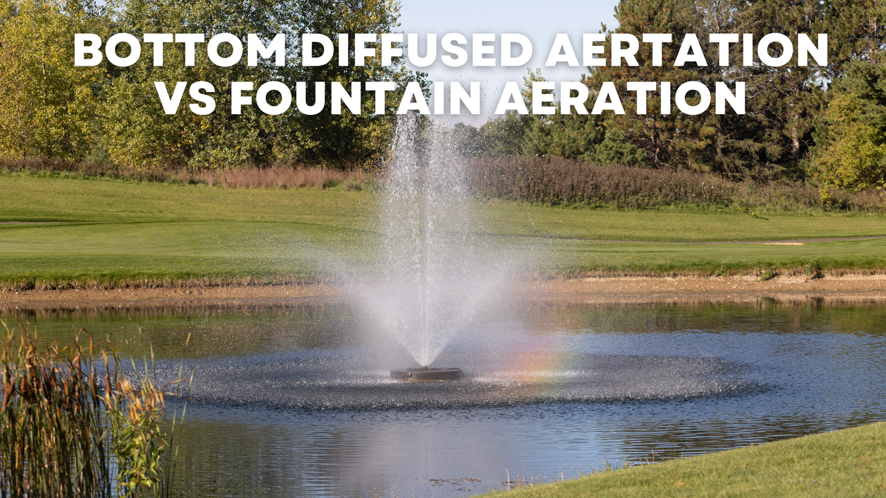 Bottom Diffused Aeration vs Fountain Aeration - Pond Pro Canada