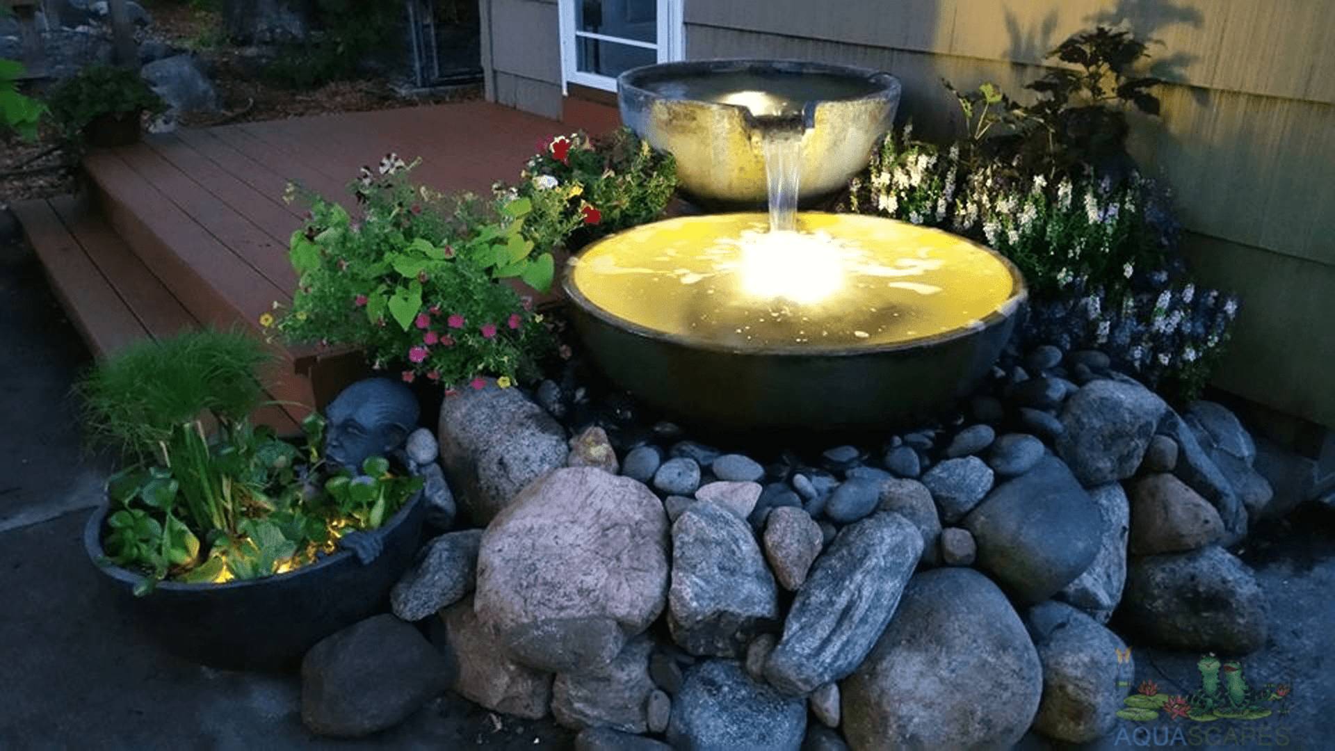 Spillway Bowl and Basin Landscape Fountain Kit