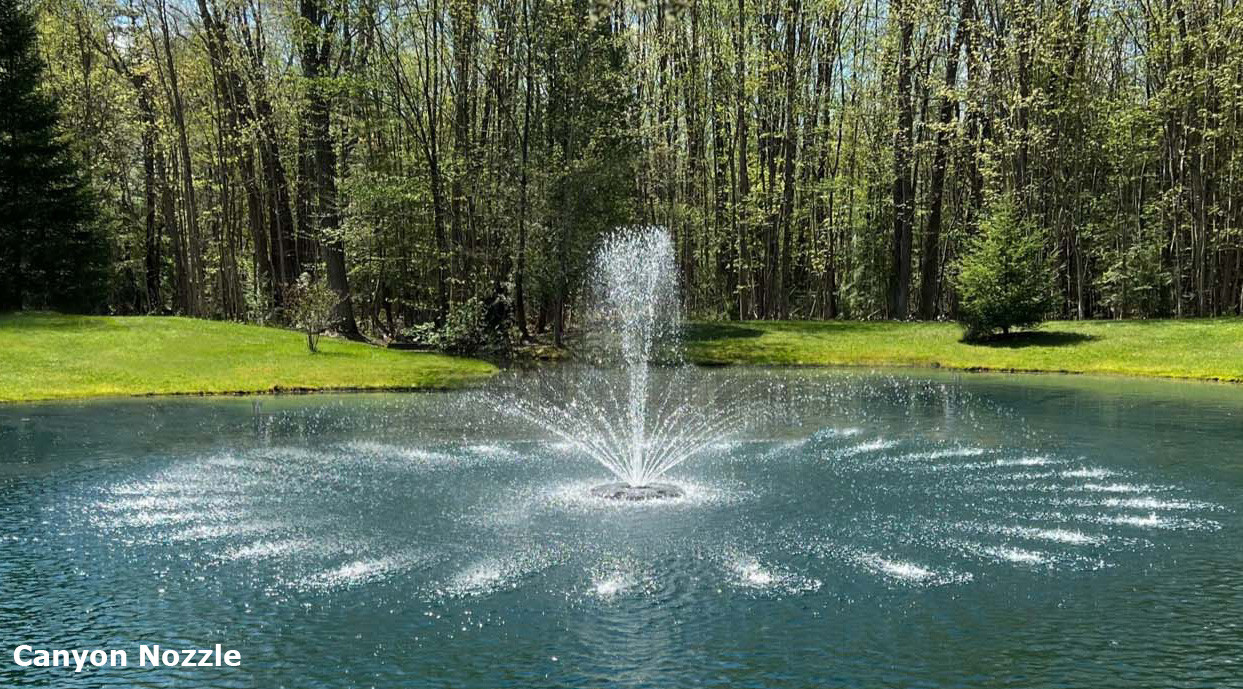 Pond Pro Atlas- 5000 (1/3 HP) Floating Pond Fountain | Fountains | Pond ...