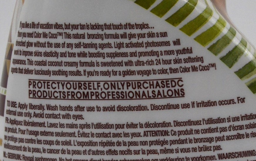 Devoted Creations Color Me Coco Instant Bronzing Tanning Lotion 13.5 oz