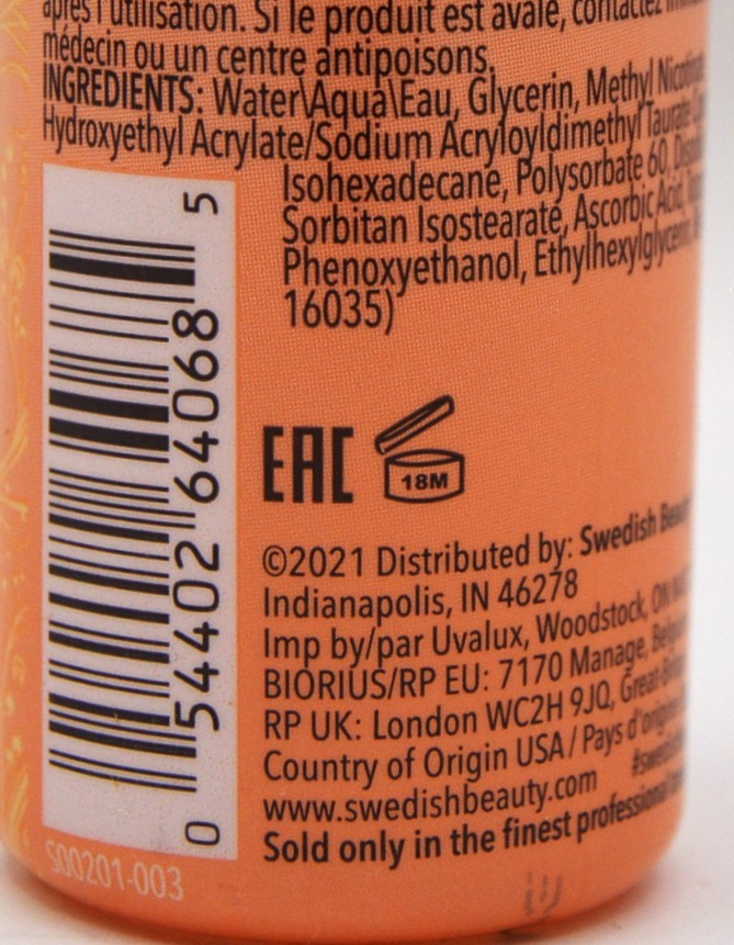 Swedish Beauty Tingle Drops Addivtive for Tanning Lotion 1 oz