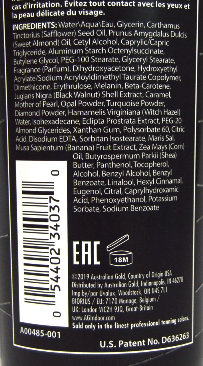 Australian Gold Heavy Metal 20th Dimension Dark Bronzer Tanning Lotion ...