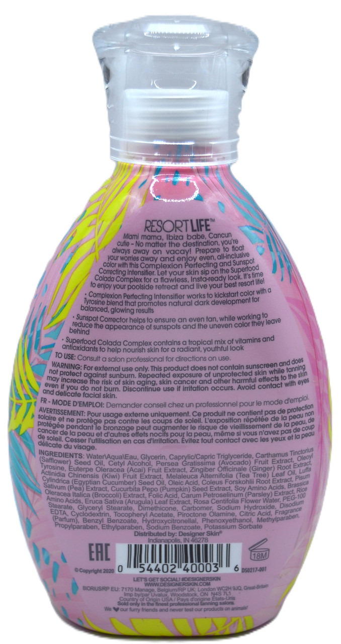 Designer Skin Resort Life Complexion Perfecting Intensifier Tanning ...