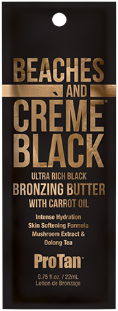 Pro Tan BEACHES AND CREME BLACK Bronzing Butter Tanning SAMPLE PACKET ...